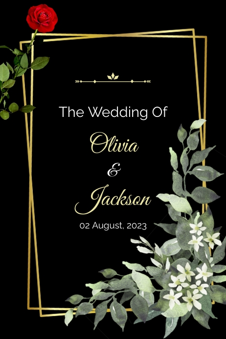 Wedding Card Poster Template | PosterMyWall