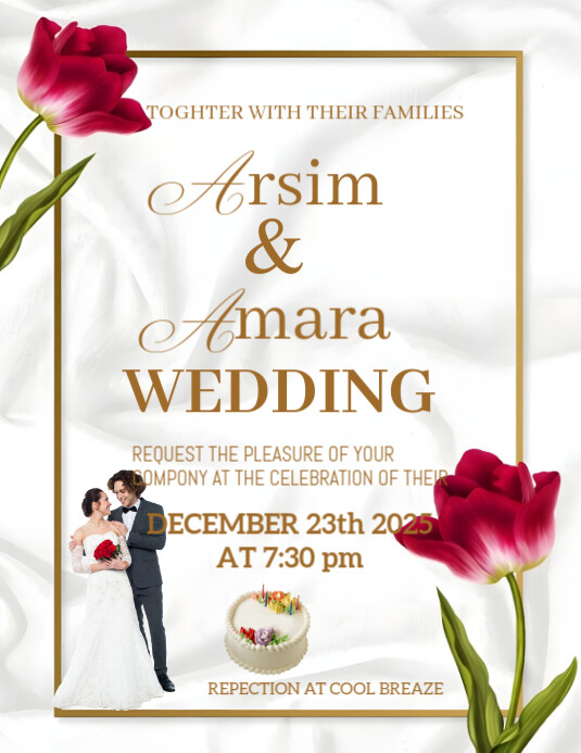 Copy of wedding card poster | PosterMyWall