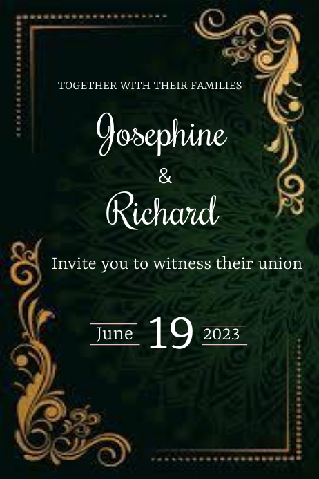 Wedding card poster Template | PosterMyWall