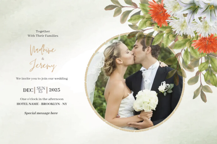 Wedding Card Template | PosterMyWall