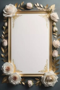Wedding card template white background | PosterMyWall