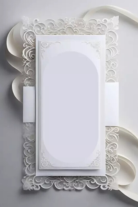 Wedding card template white background | PosterMyWall