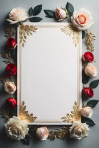 Wedding card template white background | PosterMyWall