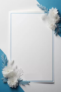 Wedding card template white background | PosterMyWall
