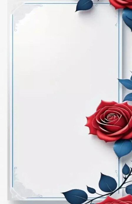 Wedding card white background flower border Template | PosterMyWall