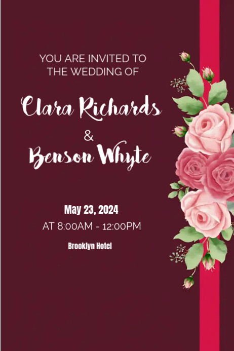Wedding Cards Template | PosterMyWall