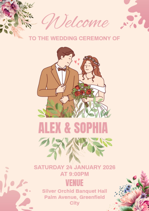 WEDDING CEREMONY Template | PosterMyWall