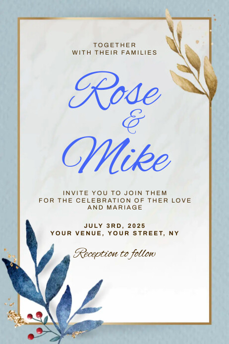 Wedding Ceremony Template | PosterMyWall