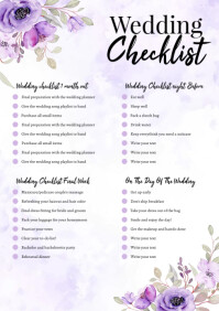 Wedding Checklist Template | PosterMyWall