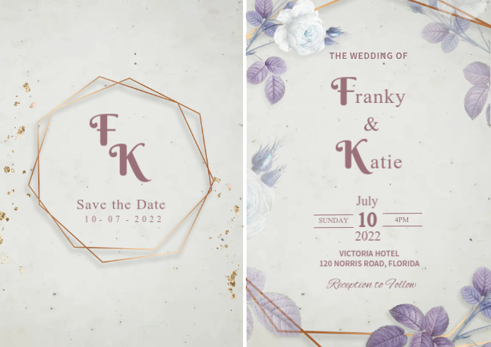 Wedding Date Template | PosterMyWall