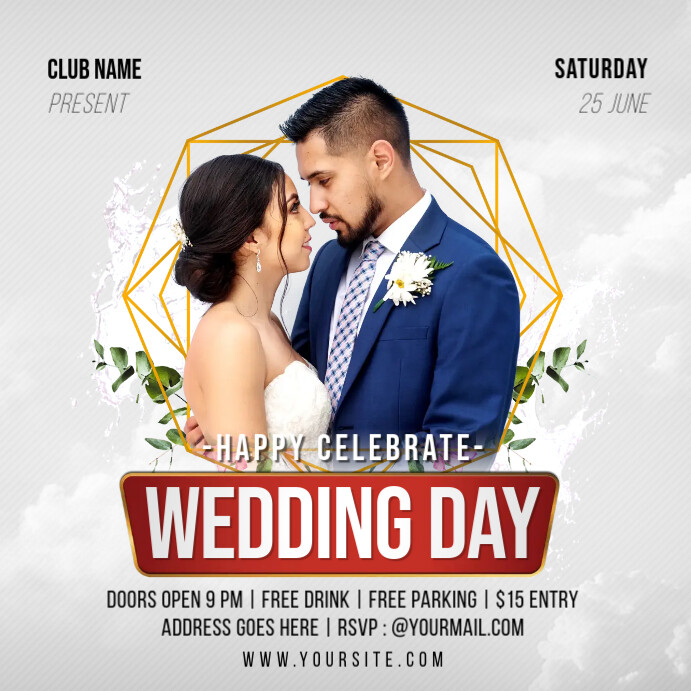Copy of Wedding Day Social Media Post | PosterMyWall