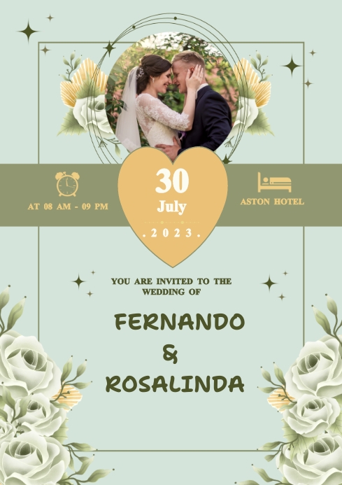 Wedding Poster Template | PosterMyWall