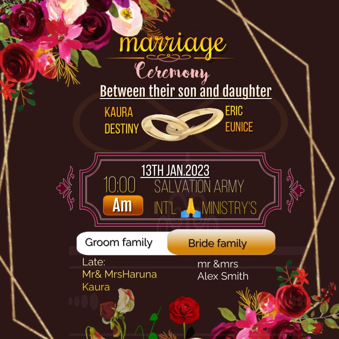 Wedding Template | PosterMyWall