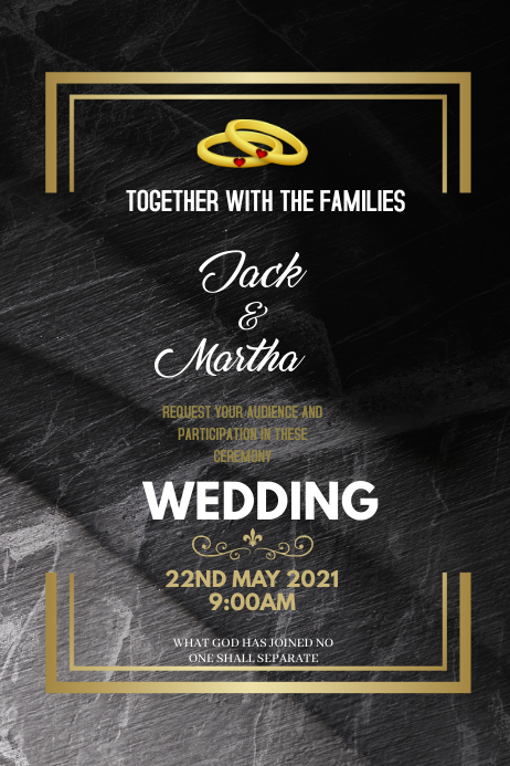 Wedding Template | PosterMyWall
