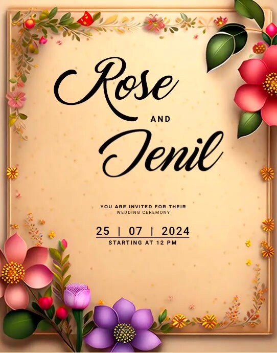 WEDDING Template | PosterMyWall