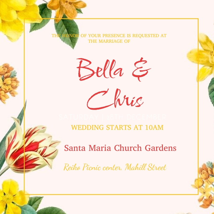 Plantilla de wedding | PosterMyWall