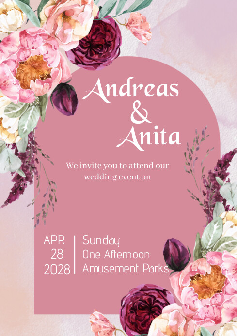 Modèle wedding | PosterMyWall