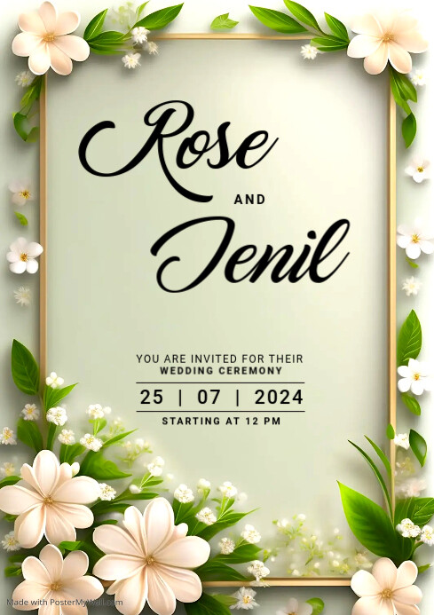 WEDDING Template | PosterMyWall