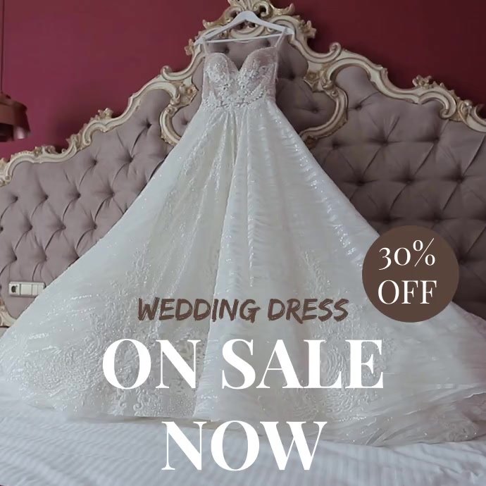 Wedding dress on sale insta template | PosterMyWall