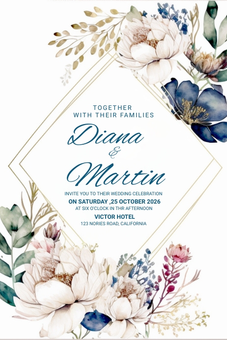 Wedding Event Invitation Template | PosterMyWall