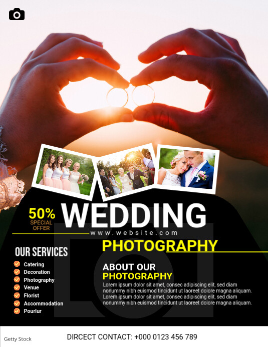 Wedding Event Service Flyer Template | PosterMyWall