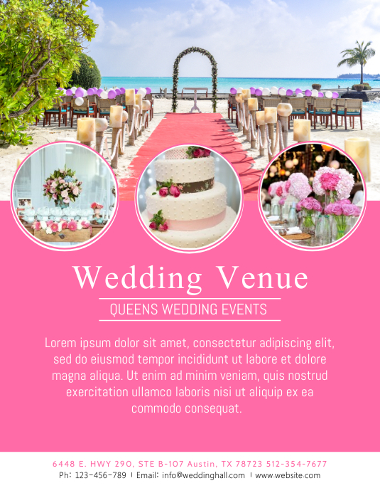 Wedding Event Venue Flyer Template PosterMyWall Wedding Event Venue Flyer Template PosterMyWall