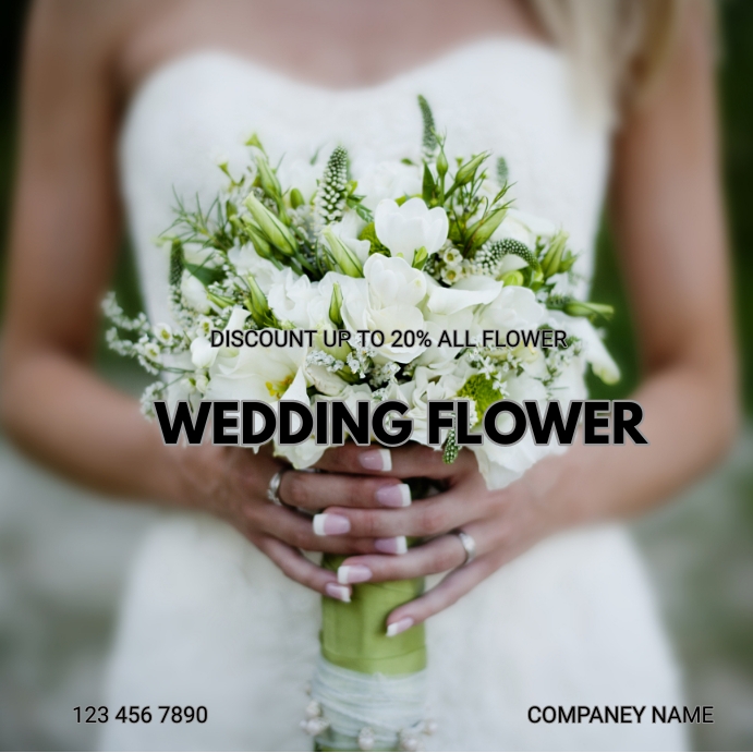 Plantilla de wedding flower | PosterMyWall