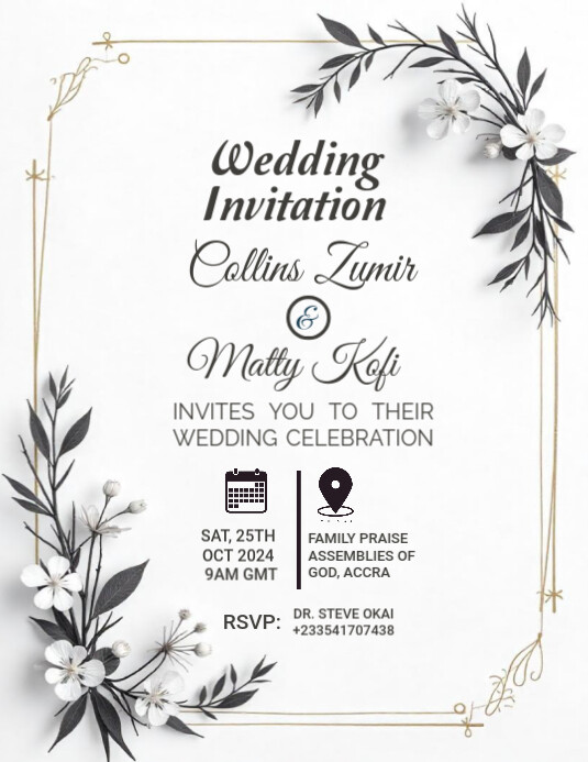 Copy of Wedding flyer | PosterMyWall