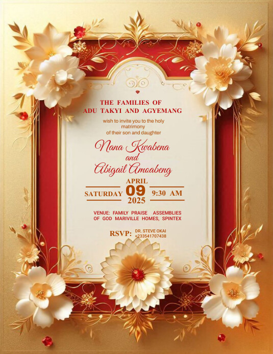Wedding flyer Templat | PosterMyWall