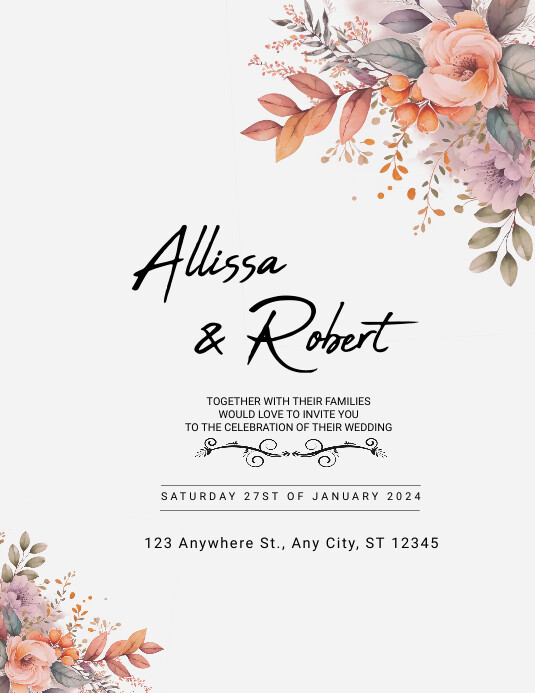 Wedding Flyer Template | PosterMyWall