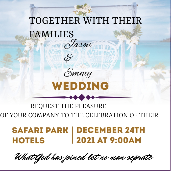 Wedding flyer design Template | PosterMyWall