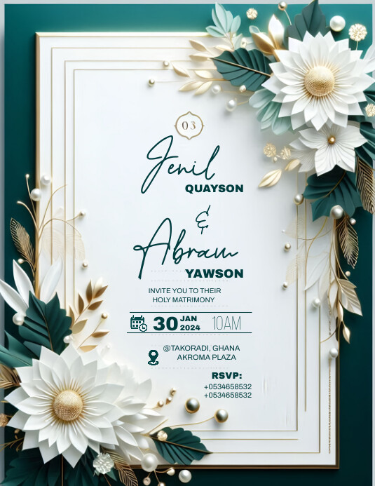 Plantilla de WEDDING FLYER | PosterMyWall