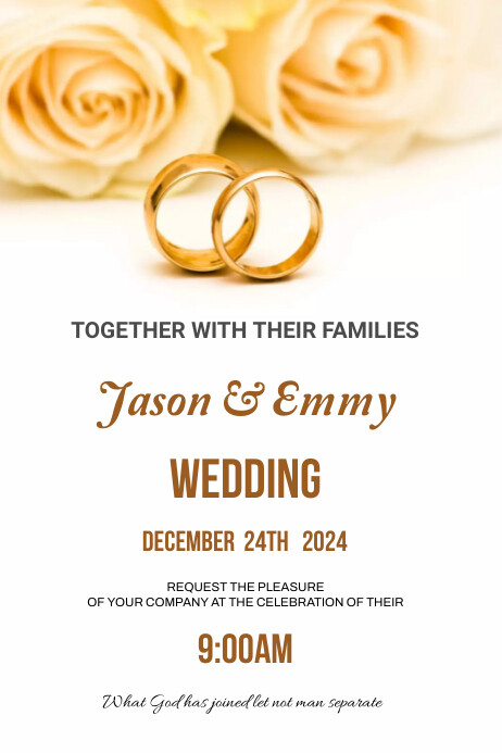Wedding flyer Template | PosterMyWall