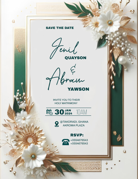WEDDING FLYER Template | PosterMyWall