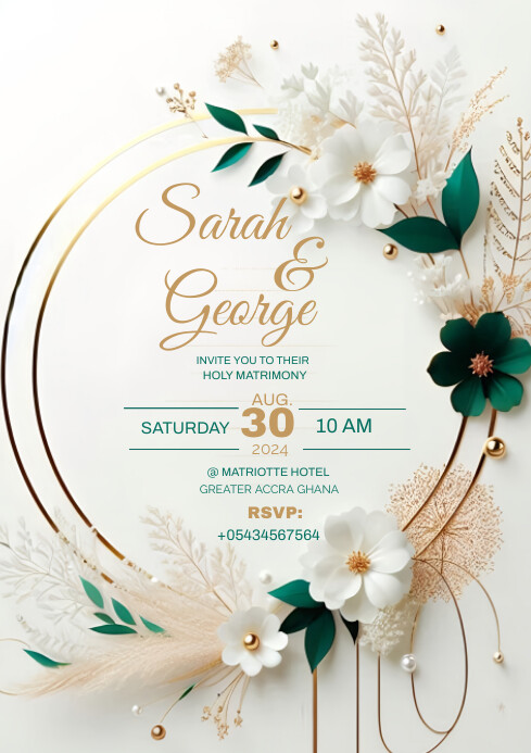 Plantilla de WEDDING FLYER | PosterMyWall