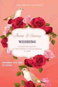 Wedding Card Flyer Template | PosterMyWall