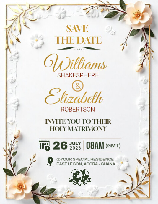 wedding flyer Template | PosterMyWall