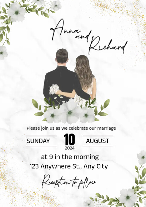 Wedding flyer template | PosterMyWall