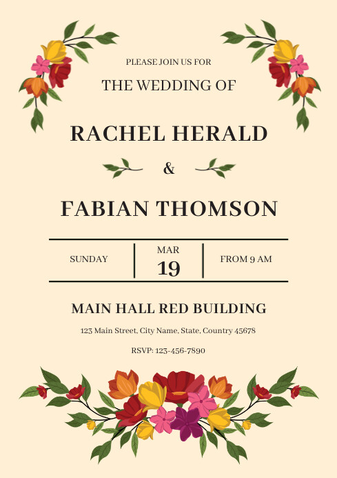 Plantilla de Wedding Flyer Template | PosterMyWall