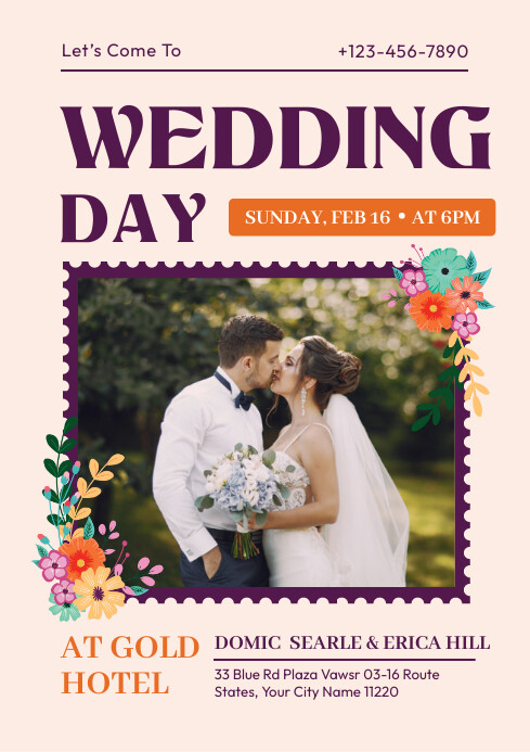 Wedding Flyer Template | PosterMyWall
