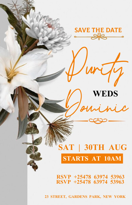 Wedding Flyers-Vorlage | PosterMyWall