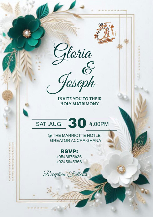 WEDDING FLYERS TEMPLATE | PosterMyWall