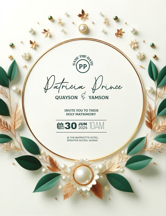 Plantilla de WEDDING FLYERS TEMPLATE | PosterMyWall