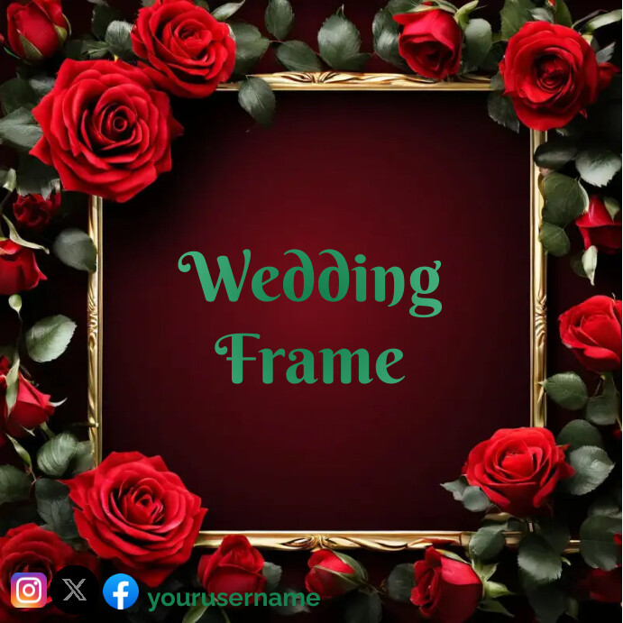 Wedding frame Template | PosterMyWall