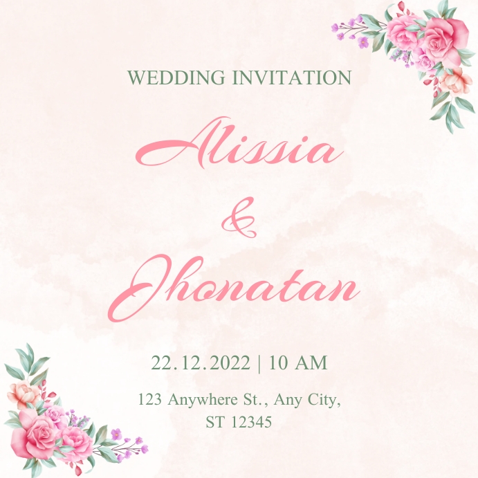 Wedding Instagram Template | PosterMyWall