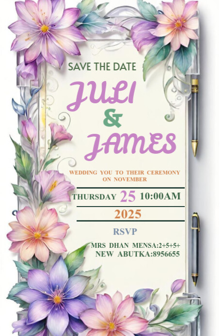 Wedding Invaitation Card Template | PosterMyWall