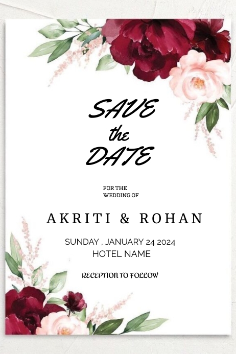 wedding inviation Template | PosterMyWall