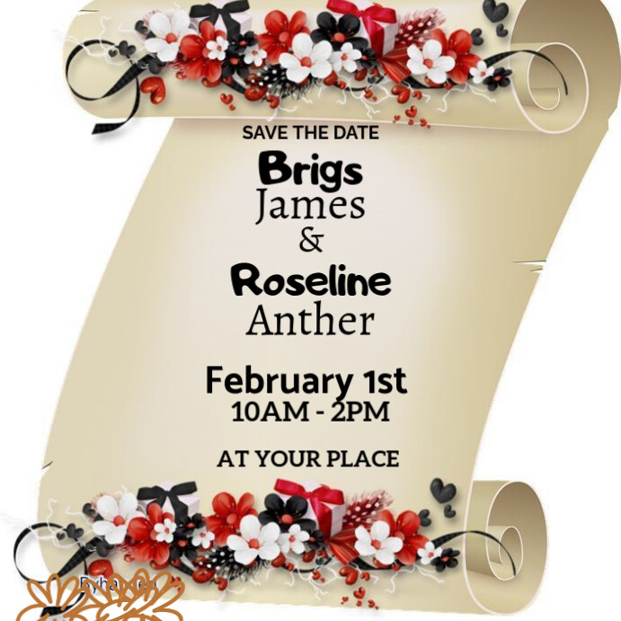 Wedding invitation 2025 2026 2027 2028 2029 2030 Template | PosterMyWall