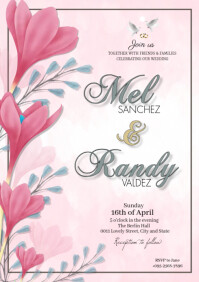 wedding invitation a4 Template | PosterMyWall