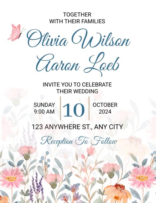 Wedding Invitation Ads Template | PosterMyWall